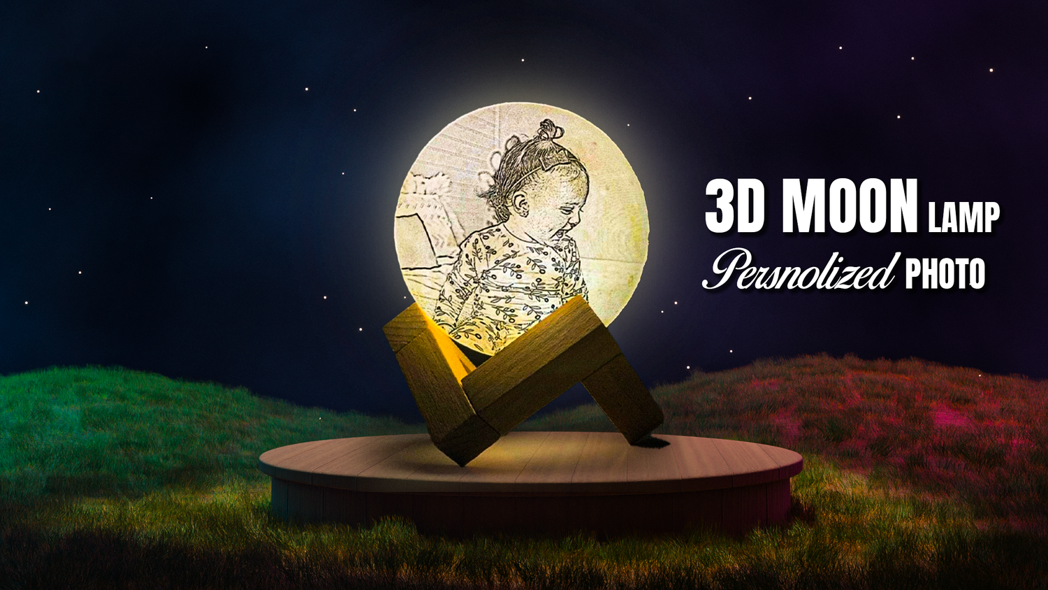 3D Galaxy - 3D Miniature , 3D Moon , Customized Gifts
